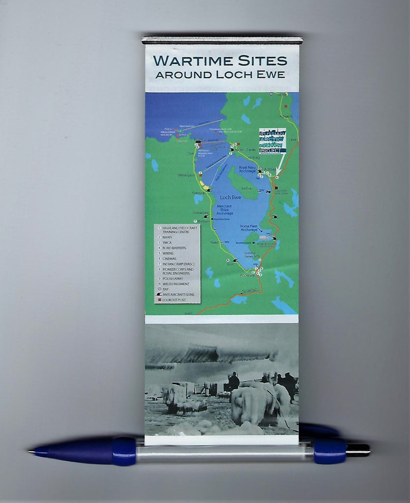 Pen with Pull Out Map of Wartime Loch Ewe – Arctic Convoy Museum Shop